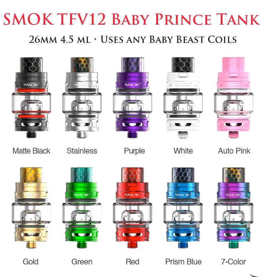 SMOK TFV12 Baby Prince Tank - Vapeys NZ - Fast Shipping | Premium Vape ...