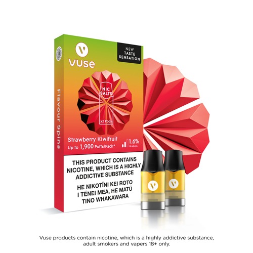Vuse - eLiquids - Strawberry Kiwifruit - 1.6% (18mg/ml) - Vapeys NZ ...