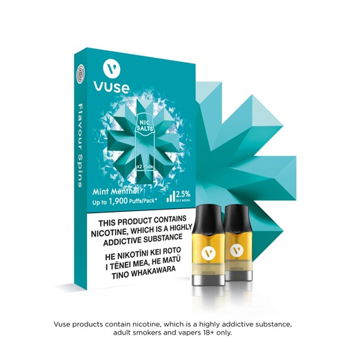 Vuse eLiquids - Mint Menthol - 2.5% (28.5mg/ml) - Vapeys NZ - Fast ...