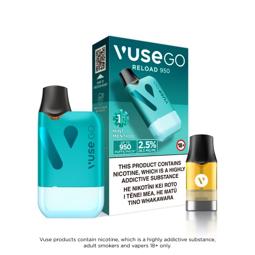 VUSE GO Reload 950 - 1 Batttery + 1 Pod - Vapeys NZ - Fast Shipping ...