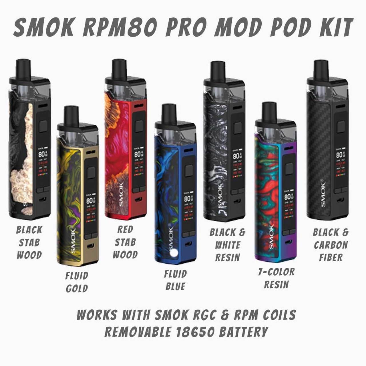 Smok RPM 80 Pro - Pod Mod Kit - Vapeys NZ - Fast Shipping | Premium ...