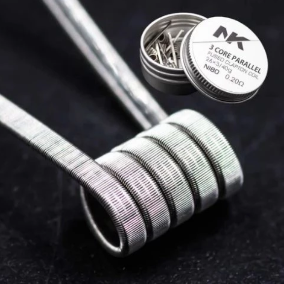 NK Pre Made Coil Fused Clapton Coil - Pair of 2 - Vapeys NZ - Fast ...