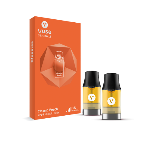 Vuse Epod Classic Peach E Liquid Pods Vapeys Nz Fast Shipping