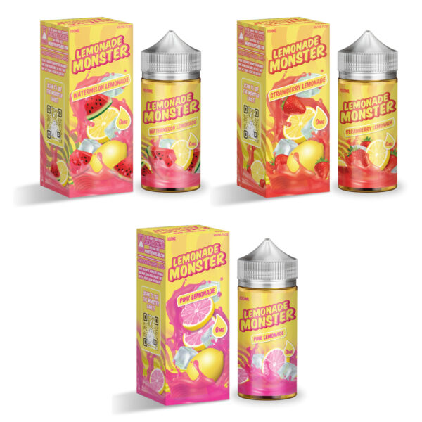 Raspberry (Pink Lemonade) - Lemonade Monster Nic Salt - Vapeys NZ ...