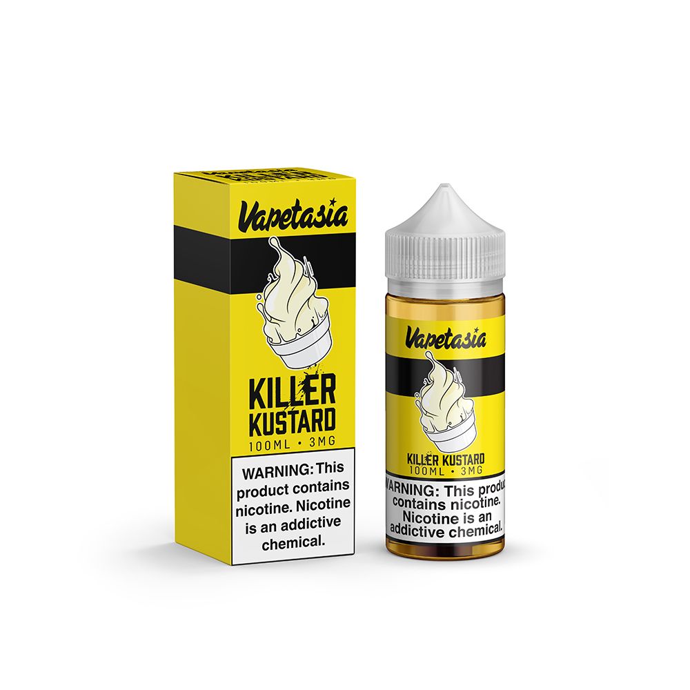 Vapetasia Killer Kustard 100ml - 0/3mg - 6 Flavours - Vapeys NZ - Fast ...