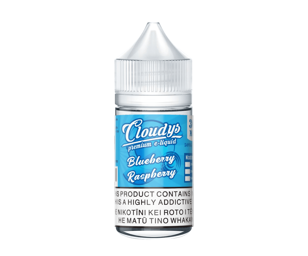 Blueberry Raspberry - Cloudys Premium E- Liquid Nic Salt 30 ml - Vapeys NZ - Fast Shipping ...