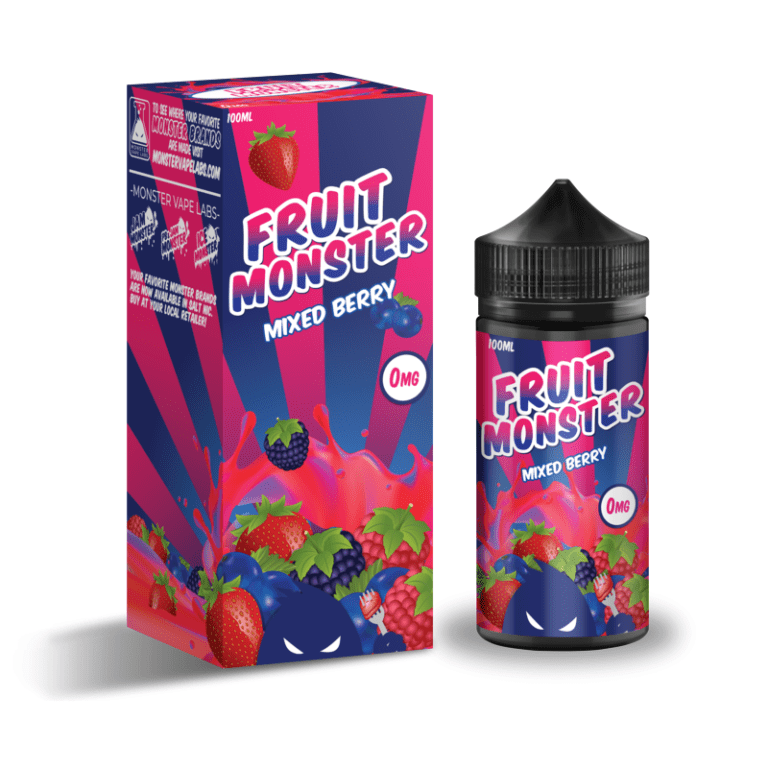 Fruit Monster E-Liquid 100ml - 3mg - Vapeys NZ - Fast Shipping ...