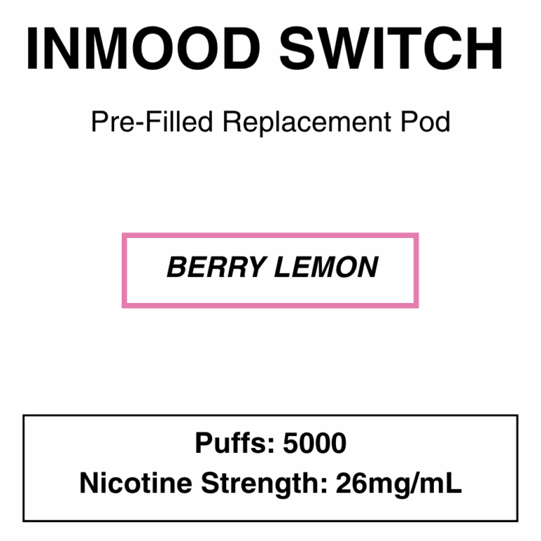 Inmood Switch Vape Replacement Nicotine Pod - 5000 Puffs - Vapeys NZ ...