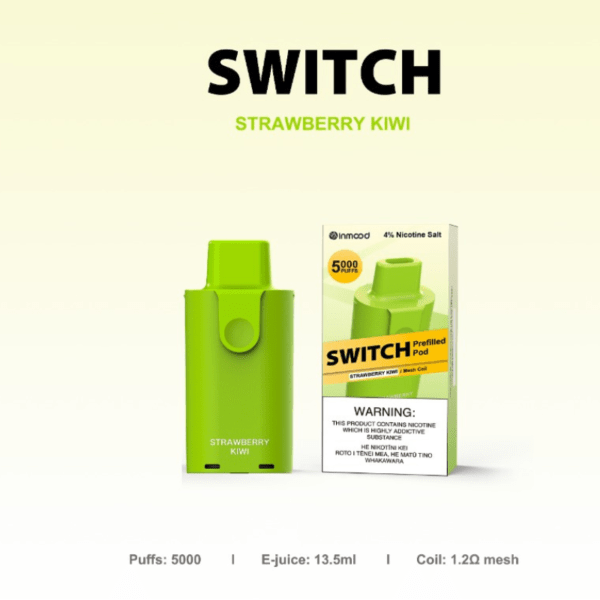 Inmood Switch Disposable Vape Replacement Pod - 5000 Puffs - 4% (40 mg ...