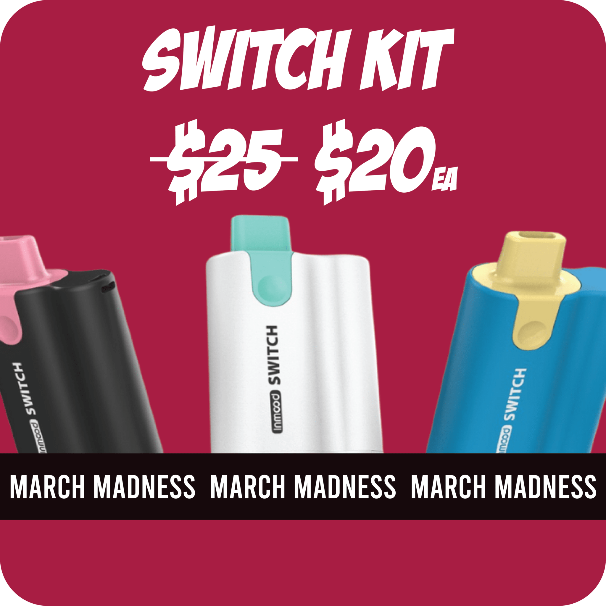 Inmood Switch Pod Vape Kit with reusable battery - 5000 Puffs - with ...