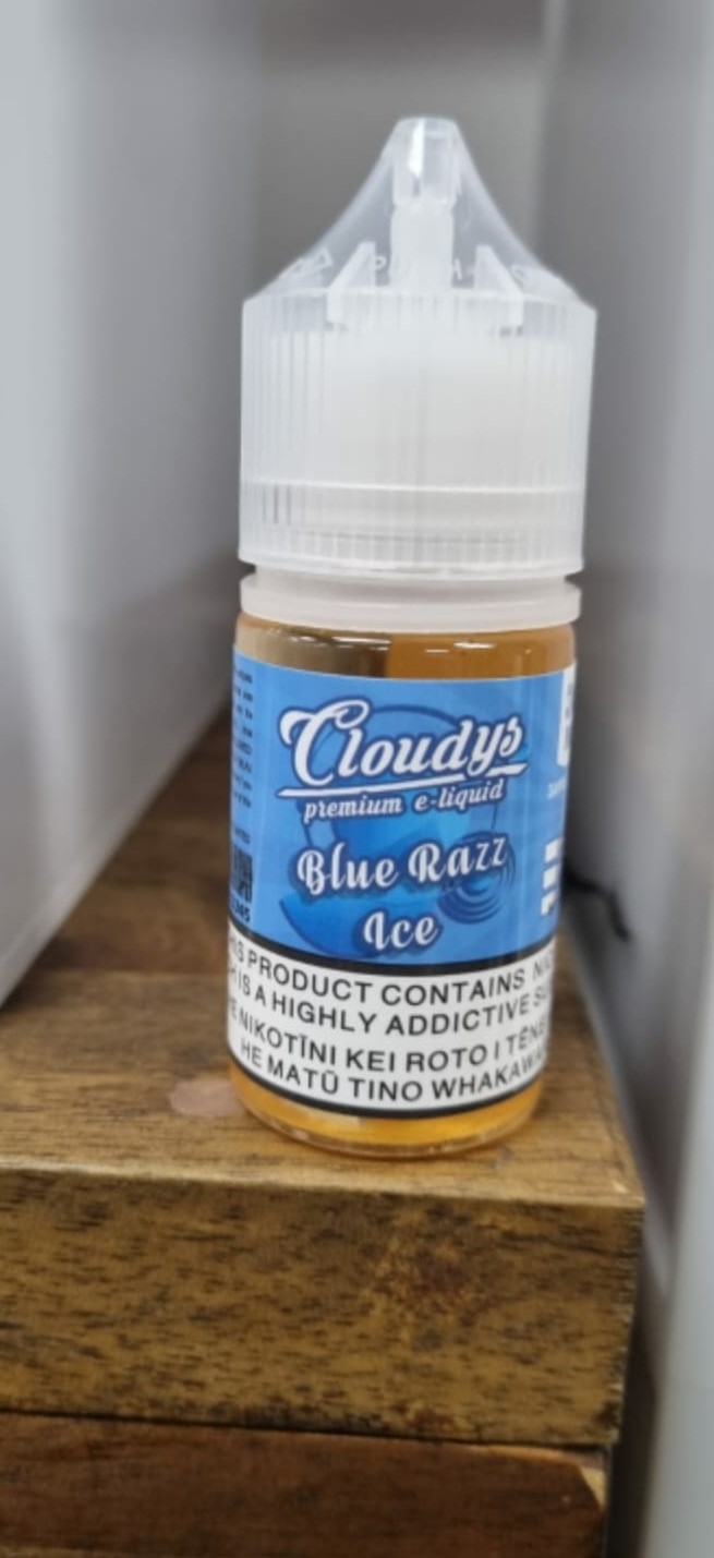 Blue Razz Ice - Cloudys Premium E- Liquid Nic Salt 30 ml - Vapeys NZ - Fast Shipping | Premium ...