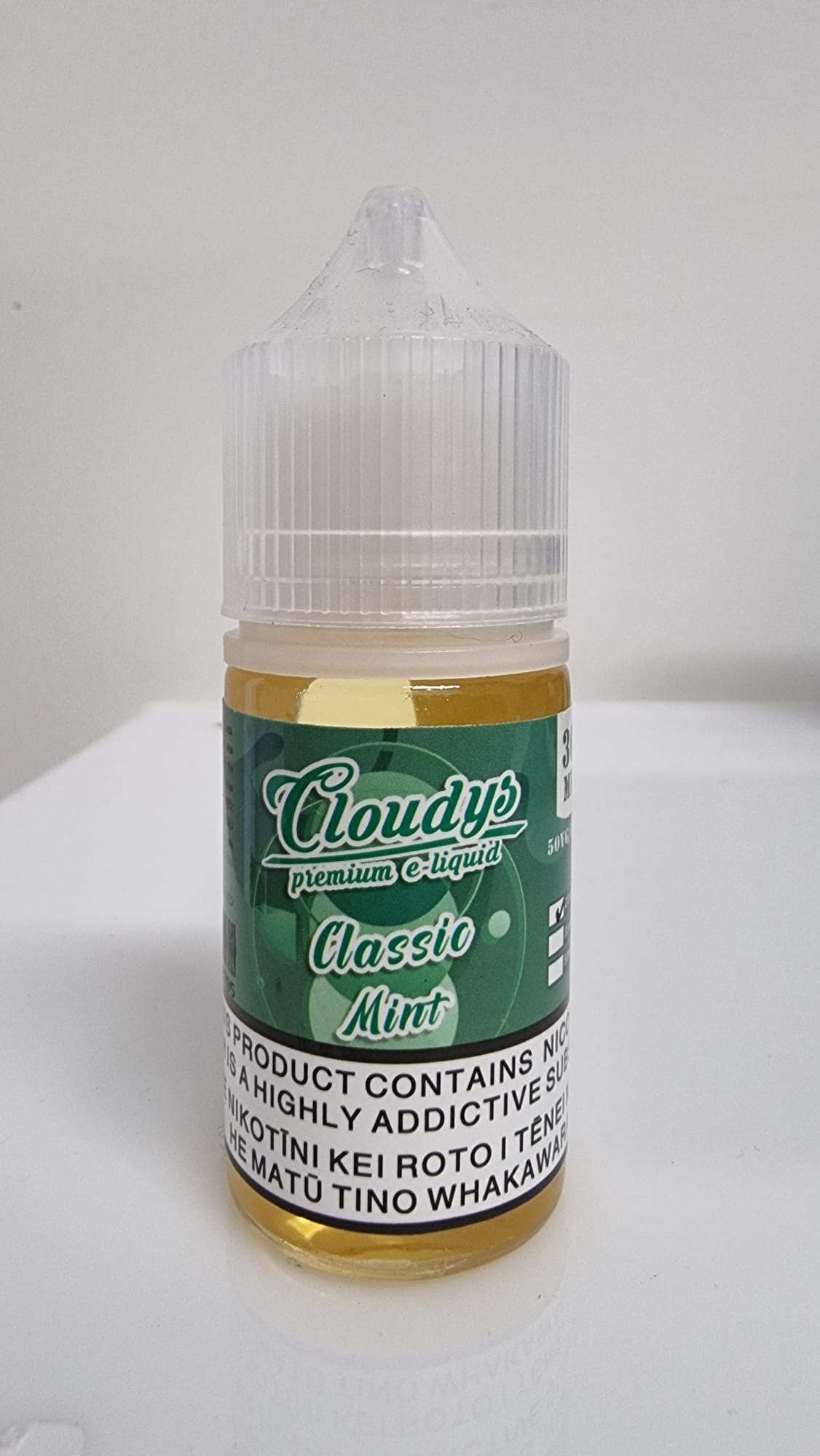 Classic Mint - Cloudys Premium E- Liquid Nic Salt 30 ml - Vapeys NZ - Fast Shipping | Premium ...
