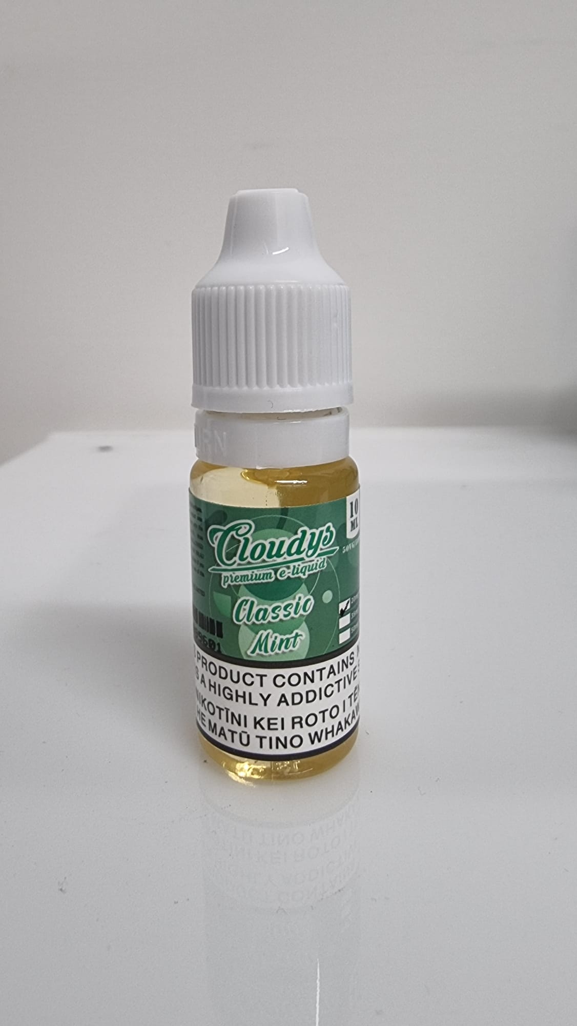 Classic Mint- Cloudys Premium E- Liquid Nic Salt 10 ml - Vapeys NZ - Fast Shipping | Premium ...