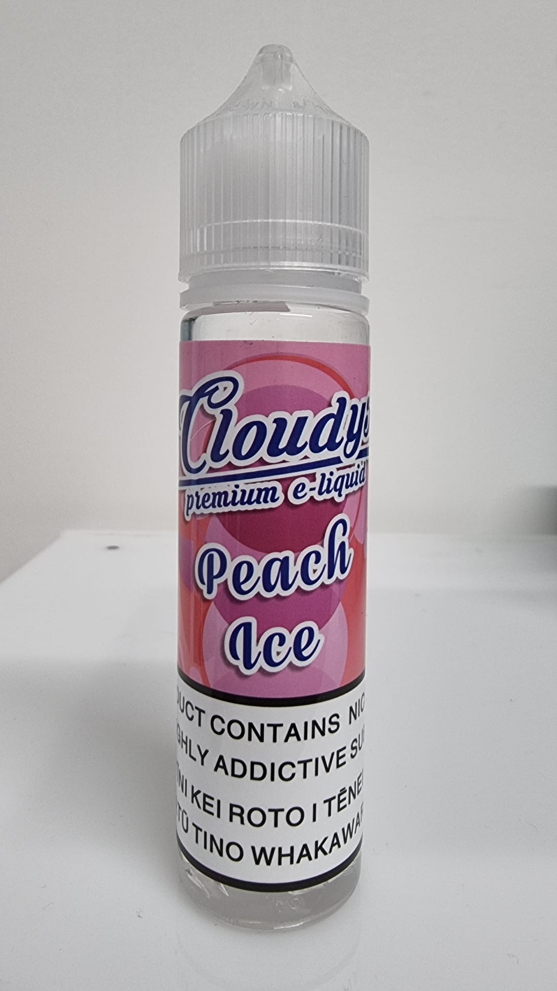 Peach Ice - Cloudys Premium E- Liquid Freebase 60 ml - Vapeys NZ - Fast Shipping | Premium Vape ...