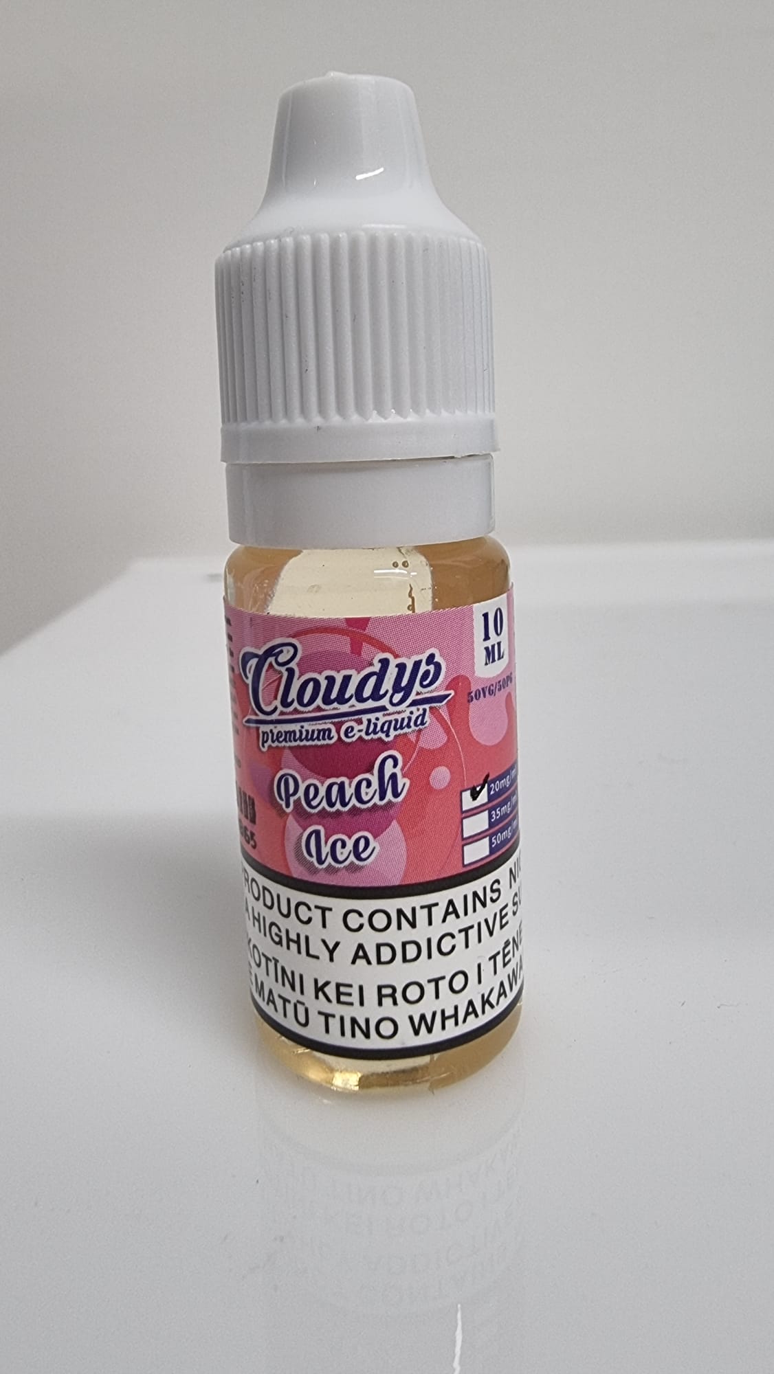 Peach Ice - Cloudys Premium E- Liquid Nic Salt 10 ml - Vapeys NZ - Fast Shipping | Premium Vape ...