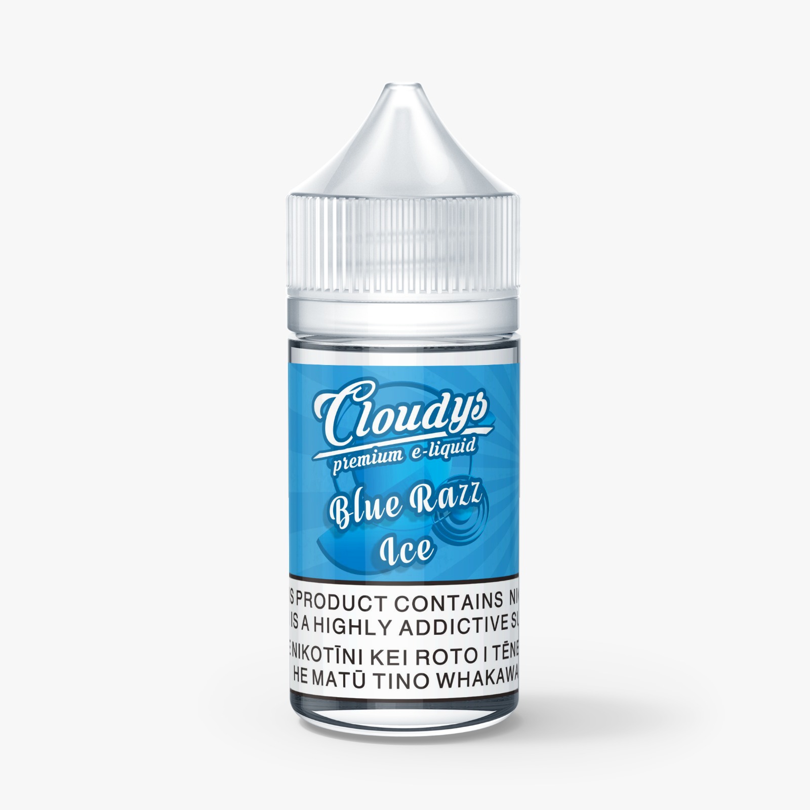 Blue Razz Ice - Cloudys Premium E- Liquid Nic Salt 30 ml - Vapeys NZ ...