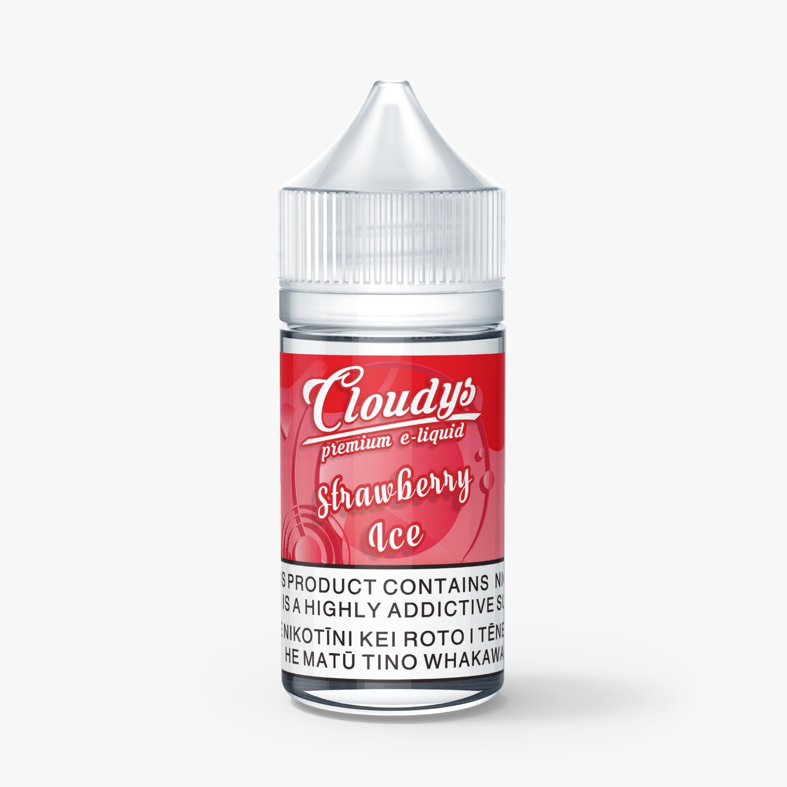Strawberry Ice - Cloudys Premium E- Liquid Nic Salt 30 ml - Vapeys NZ - Fast Shipping | Premium ...