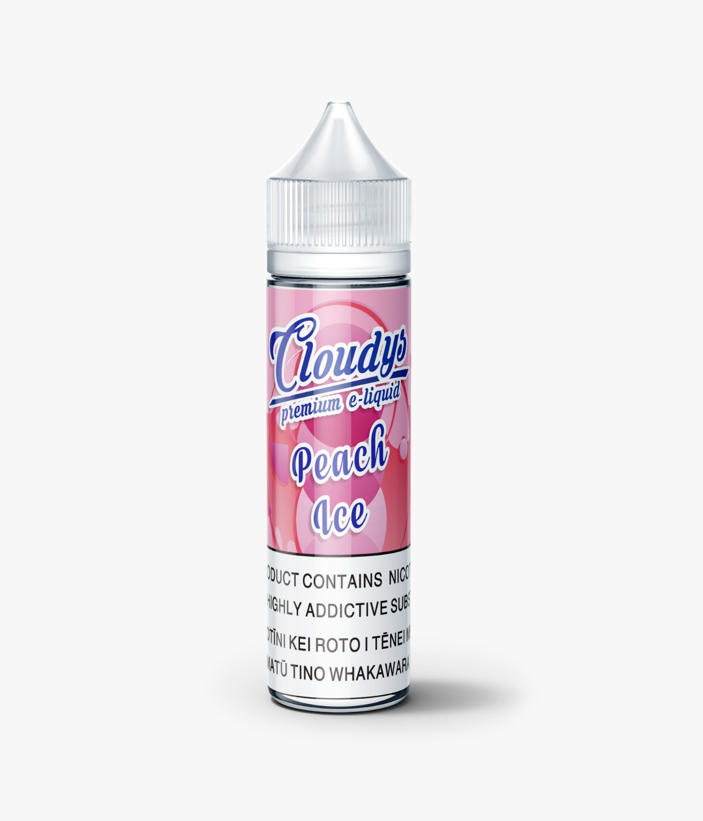 Peach Ice - Cloudys Premium E- Liquid Freebase 60 ml - Vapeys NZ - Fast Shipping | Premium Vape ...