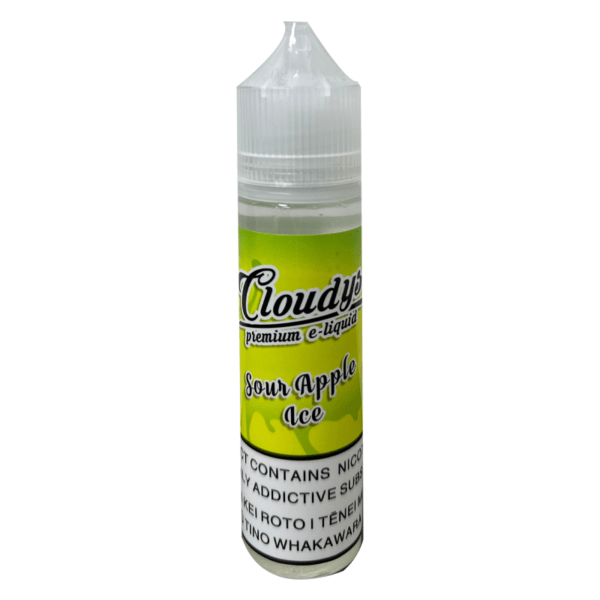 Sour Apple Ice Cloudys Premium E Liquid Feebase 60ml Vapeys Nz Fast