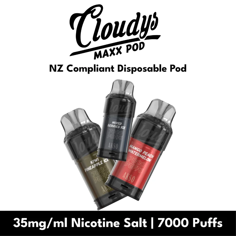 Cloudys Maxxpod- Replacement Pod - 35mg/ml Nicotine Salt (17.5mg/ml Nicotine Concentration ...