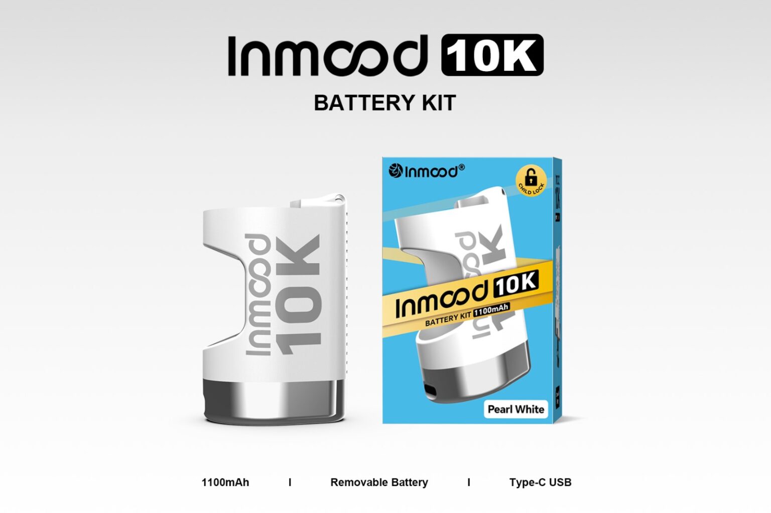 Inmood 10K Closed Pod Vape Kit - Battery Only - 1100mAh - 3 Variants ...