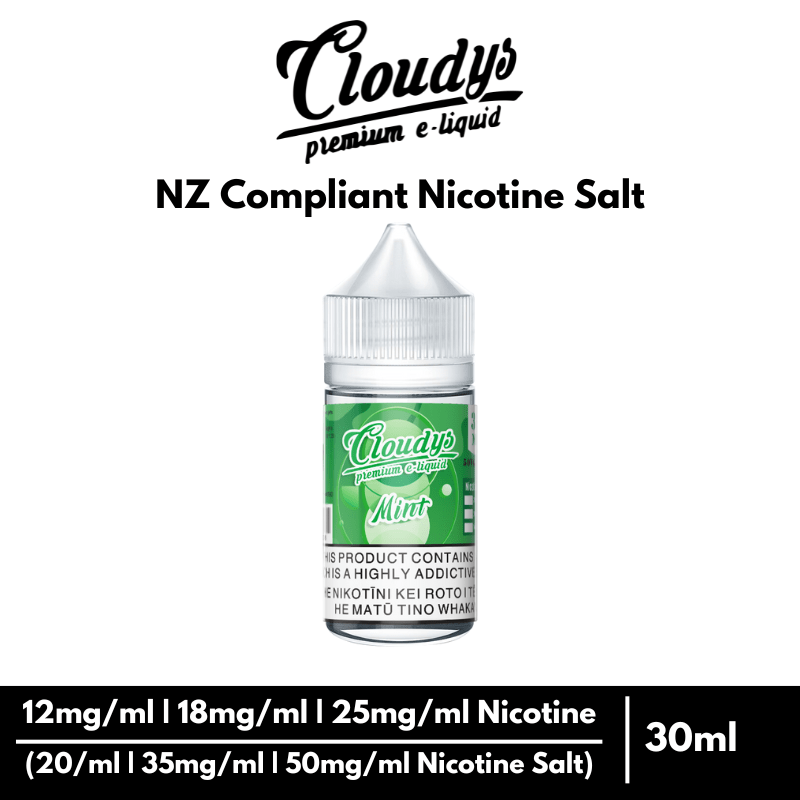 Mint Classic Mint Cloudys Premium E Liquid Nic Salt 30 Ml Vapeys
