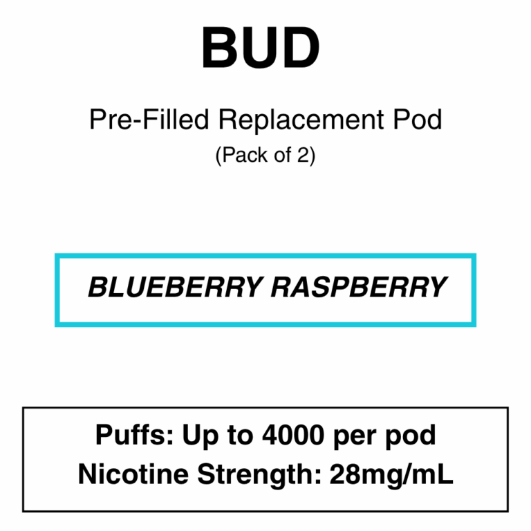 Bud - Replacement Pod - Pack of 2 (4000 Puffs each pod) - Vapeys NZ ...