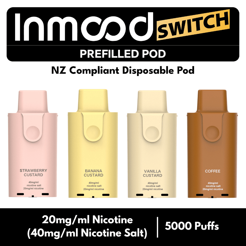 Inmood Switch - Custard Range - Replacement Pod - 5000 Puffs - Vapeys ...