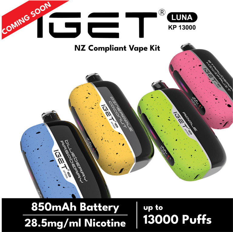 IGET - Luna KP 13000 - Rechargeable Vape Kit - 28.5mg/ml Nicotine - up ...