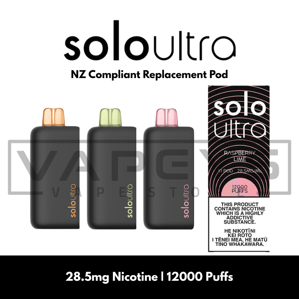Solo Ultra - Replacement Pod - 28.5mg/ml Nicotine - 12000 Puffs ...